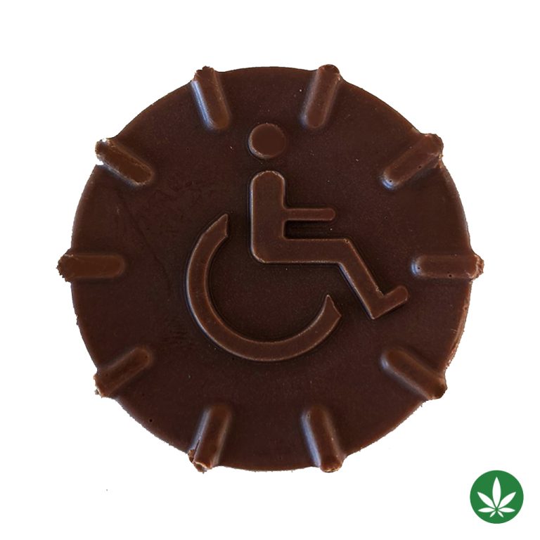 Atomic Wheelchair Chocolate Puck (500mg THC) — TheHighClub